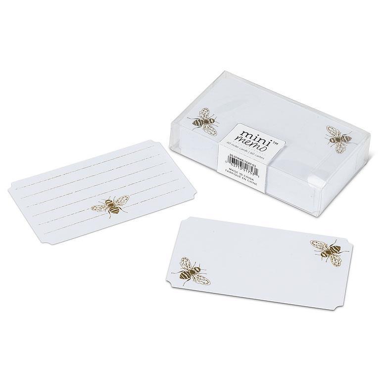 Bee Mini Note Cards – Words On Wood-Whitby