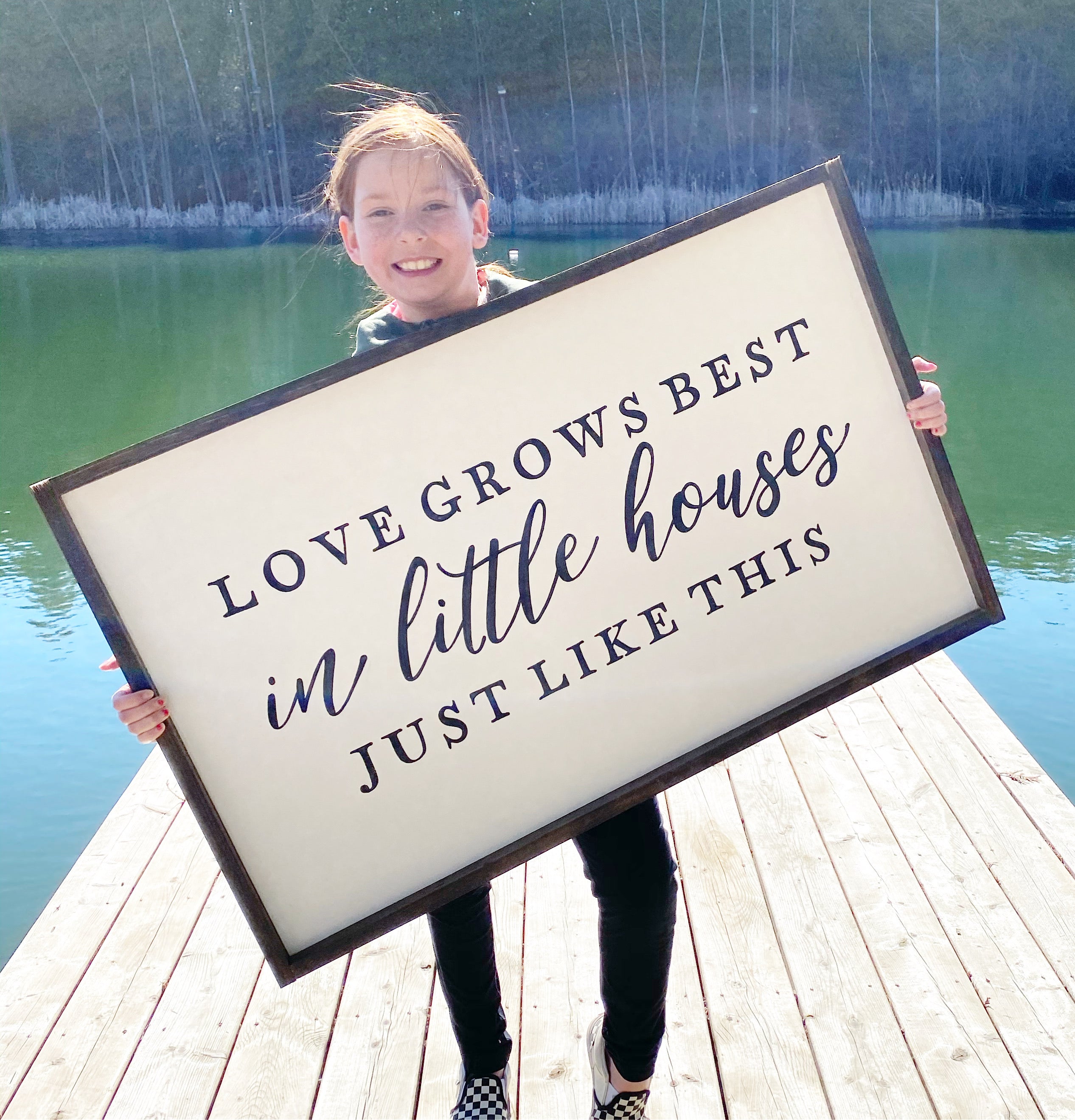 Love Grows Best Sign – Words On Wood-Whitby